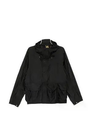 TEN C Hooded Flap-pocket Jacket - Black