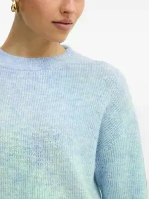 MORGAN Round Neck Ribbed Texture Long Sleeve Sweater