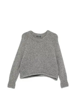 SUSANNE BOMMER Raglan-sleeve Knitted Sweater - Grey