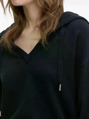 MORGAN V-neck Hooded Sweater