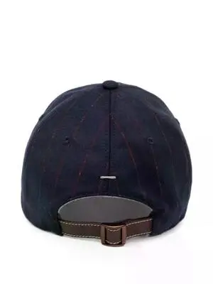 Brunello Cucinelli Pinstripe-pattern Baseball Cap