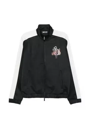 Just Cavalli Logo-print Track Jacket - Black