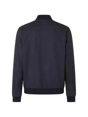 BOSS Zip-up Bomber Jacket With Ribbed Details