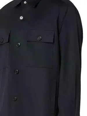 BOSS Button-up Shirt Jacket - Blue