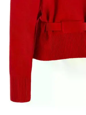 FERRAGAMO Cardigan With Thread-through Belt