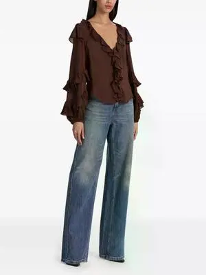 Alice + Olivia Rylee Ruffled Blouse