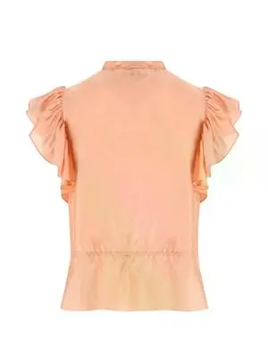 Chloé Lace-trim Ruffled Blouse