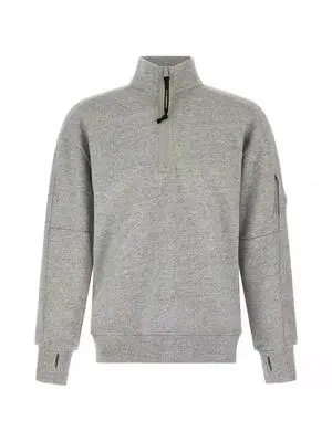 C.P. COMPANY Lens-detail Half-zip Sweater - Grey