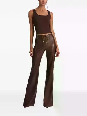 Alice + Olivia Ravyn Lace-up Bootcut Trousers