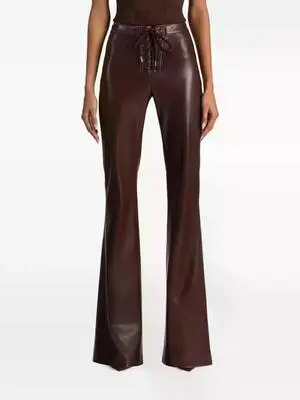 Alice + Olivia Ravyn Lace-up Bootcut Trousers