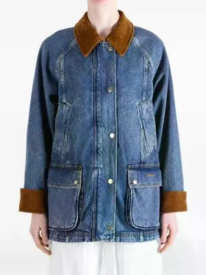 Barbour Beadnell Corduroy-collar Denim Jacket