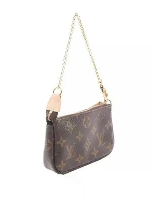LOUIS VUITTON Monogram Affiche Mini Pochette Accessoires Handbag - Brown