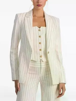 Alice + Olivia Breann Embellished Cutaway Blazer