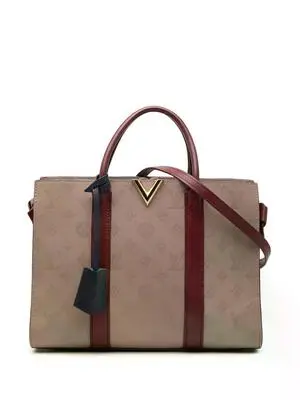 LOUIS VUITTON 2015-2026 Monogram Cuir Plume Very Tote Mm Satchel - Brown