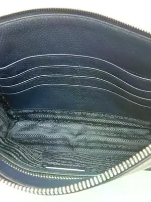 Prada 2013-2026 Vitello City Wristlet Clutch Bag