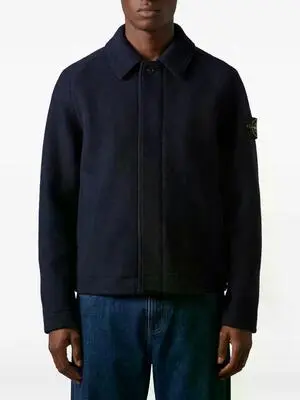 Stone Island Logo Patch Virgin Wool Jacket
