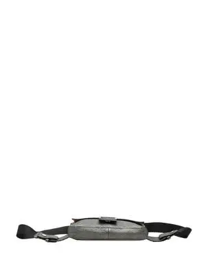 Fendi 2010-2026 Leather Selleria Convertible Baguette Satchel - Grey
