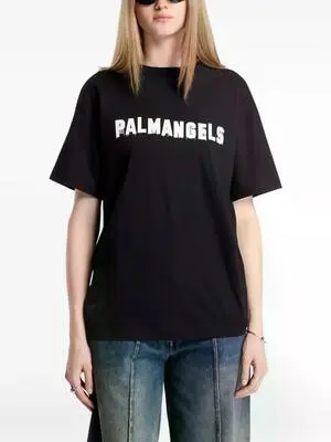 Palm Angels Logo Print Cotton T-shirt