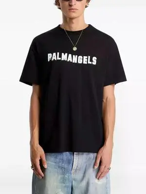 Palm Angels Logo Print Cotton T-shirt