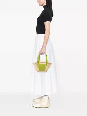 Loewe 2023 Small Raffia Anagram Basket Bag Tote Bag
