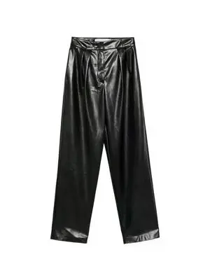SIMONA CORSELLINI Simona Pleated Wide-leg Trousers - Black