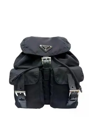 Prada Saffiano Trimmed Re-nylon Backpack