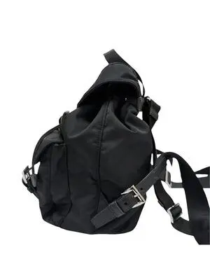 Prada Saffiano Trimmed Re-nylon Backpack