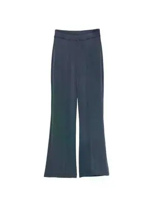 WOC Seam Detail Flared Track Pants - Blue