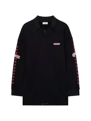Off-White Star Polo Mini Dress - Black