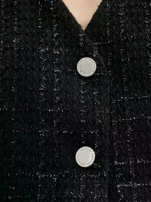 MORGAN Button V-neck Top