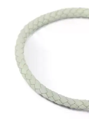 TOM FORD Braided Leather Bracelet - Green