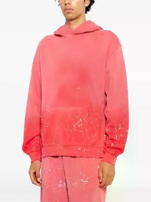 PALE CLOUD Paint-splatter-effect Hoodie