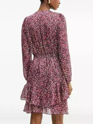 MORGAN Ruffled V-neck Dress