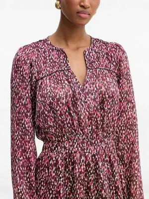 MORGAN Ruffled V-neck Dress