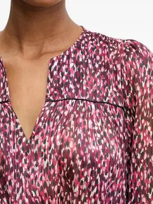 MORGAN Ruffled V-neck Dress