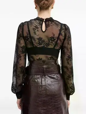 MORGAN Lace Long-sleeved Bodysuit