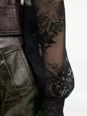 MORGAN Lace Long-sleeved Bodysuit