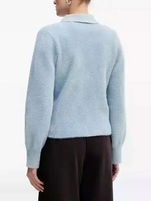 MORGAN Zip-up Cardigan With Buttoned Pockets