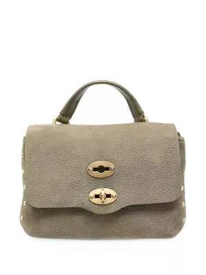 ZANELLATO Baby Postina Stud-embellished Mini Bag - Green