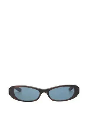 Balenciaga Tortoiseshell-effect Bb Sunglasses - Brown