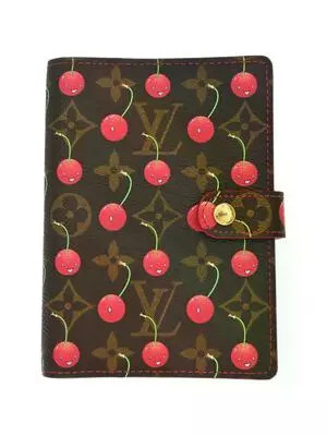 LOUIS VUITTON 2005 Monogram Cerises Agenda Pm Notebook Cover - Brown