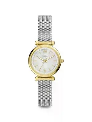 Fossil Carlie Mesh 28mm Watch - White