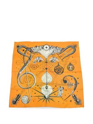 Hermès 1990-2000s 90 Quintessence Scarf - Orange