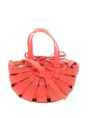 Bottega Veneta 2012-2026 Small The Shell Satchel - Red