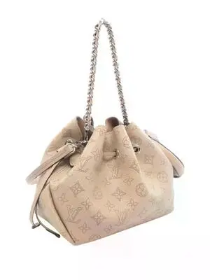 LOUIS VUITTON 2021-2026 Monogram Mahina Bella Bucket Bag - Neutrals