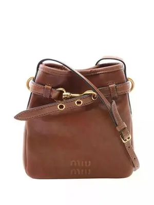 Miu Miu 2010-2026 Nappa Aviator Crossbody Bag - Brown