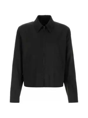 Gucci Zip-up Collared Jacket - Black