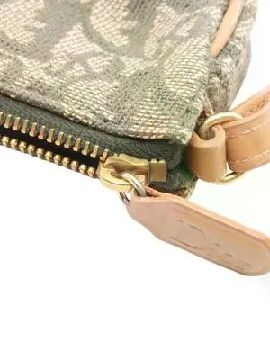 Dior 20th Century Mini Diorissimo Canvas Saddle Pochette Shoulder Bag - Green