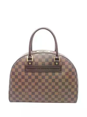 LOUIS VUITTON 2005 Damier Ebene Nolita Handbag - Brown