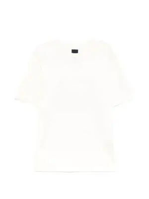 JUUN.J Logo-embroidered T-shirt - Neutrals